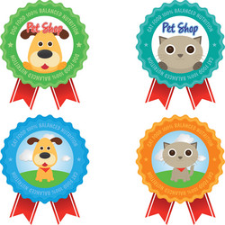 Pet shop label Royalty Free Vector Image - VectorStock