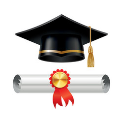 College Diploma Rolled