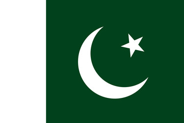 Waving flag of pakistan Royalty Free Vector Image