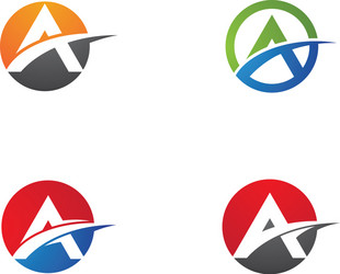 Letter a symbol design Royalty Free Vector Image