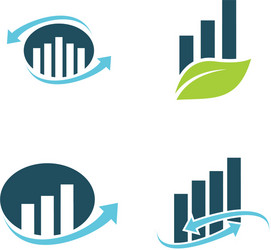 Business investment logo Royalty Free Vector Image