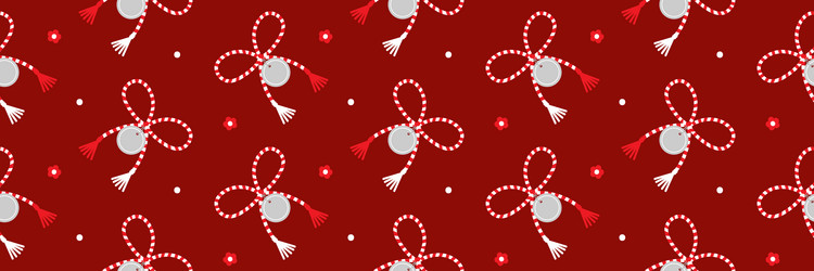 Martisor talismans card frame border Royalty Free Vector