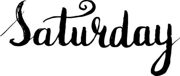 Happy Saturday Lettering Vector Images (over 490)