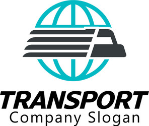 American truck transportation logo Royalty Free Vector Image