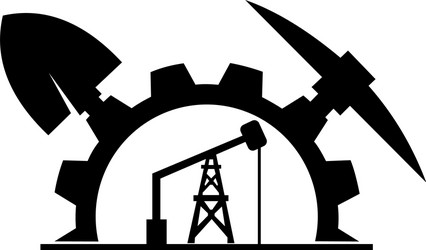 Oil mining logo Royalty Free Vector Image - VectorStock