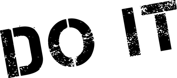 Do it rubber stamp Royalty Free Vector Image - VectorStock