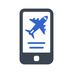 Flight ticket icon Royalty Free Vector Image - VectorStock