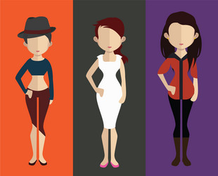 Female Avatar Full Body Vector Images (over 370)