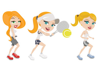 Girls Sport Vector Images (over 120,000)