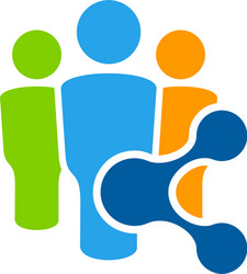 People job logo icon design Royalty Free Vector Image