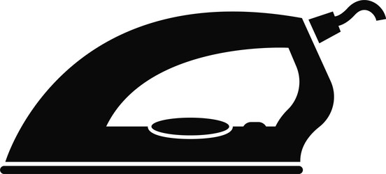 Clothes iron laundry stroke Royalty Free Vector Image