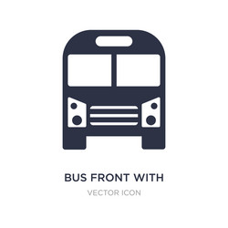 Bus front icon on white background simple element Vector Image