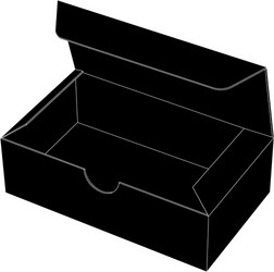 Paper box outline icon Royalty Free Vector Image
