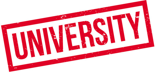 University rubber stamp Royalty Free Vector Image