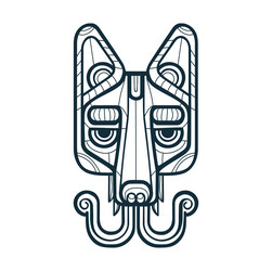 Coyote Face Drawing