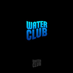 Logo white cachalot swimming diving club Vector Image