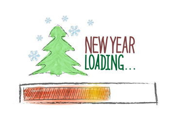 Loading birthday birthday load progress indicator Vector Image