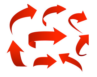 Red arrow Royalty Free Vector Image - VectorStock