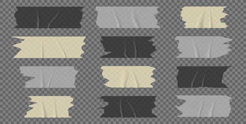 Adhesive tape sticky paper strip Royalty Free Vector Image