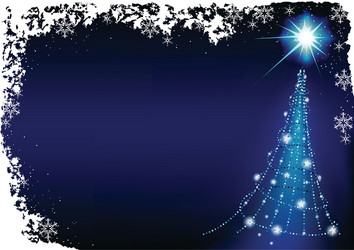 Blue abstract christmas Royalty Free Vector Image