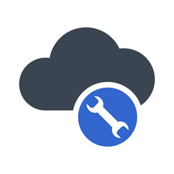Cloud repair icon Royalty Free Vector Image - VectorStock