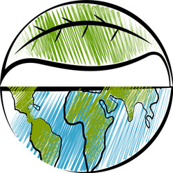 Earth Sketch Half Vector Images (47)