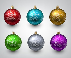 Winter holiday with christmas balls Royalty Free Vector