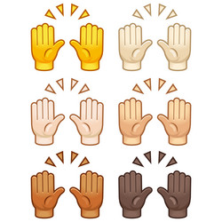 Hands Up Emoji Vector Images (over 2,500)