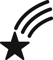 Falling star icon Royalty Free Vector Image - VectorStock