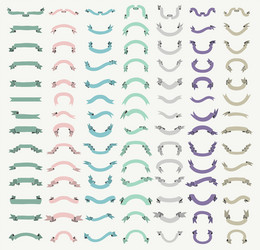 Speech bubbles banners and arrows in rough rustic Vector Image