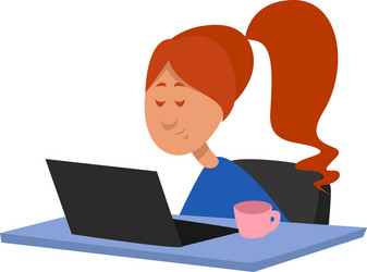 Girl Office Hand Drawing Vector Images (over 1,200)