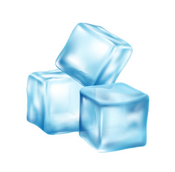 Ice cubes Royalty Free Vector Image - VectorStock