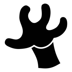 Catch hand gestuge cartoon flat icon isolated Vector Image