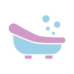 Cute litte baby bath isolated icon graph symbol Vector Image