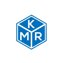 Kmr letter logo design on white background Vector Image