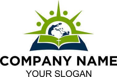 Ministry community logo design Royalty Free Vector Image