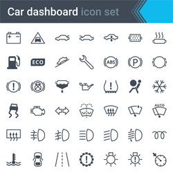 Colorful car dashboard interface and indicators Vector Image