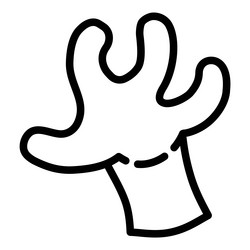 Catch hand gestuge cartoon flat icon isolated Vector Image