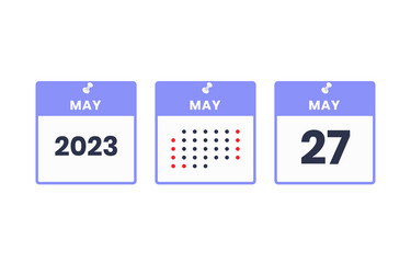 May Calendar 27 Vector Images (77)