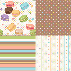 Macarons pattern Royalty Free Vector Image - VectorStock