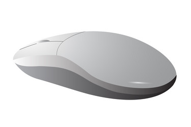 Simple of computer mouse isolated on white Vector Image