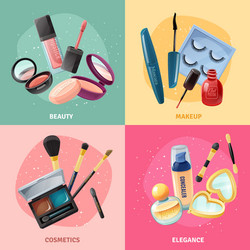 Makeup icons set 4 Royalty Free Vector Image - VectorStock