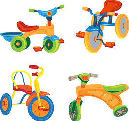 Tricycle Cartoon Red Vector Images (54)