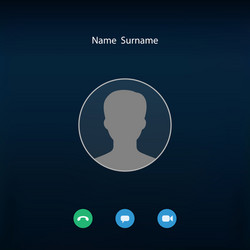 Social media design chat and video call Royalty Free Vector