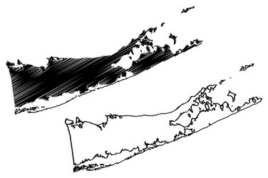 Suffolk county new york state us united Royalty Free Vector