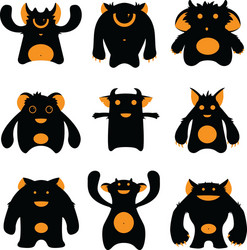 Cute cartoon monsters Royalty Free Vector Image