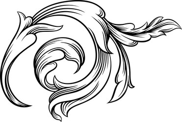 Scrollwork Black and White Vector Images (over 350)