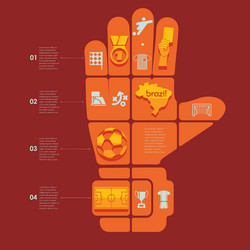 Football soccer infographic Royalty Free Vector Image