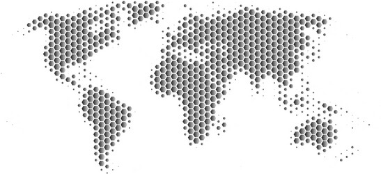 Hexagon World Map Vector Images (over 2,400)