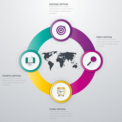 Flat infographic design Royalty Free Vector Image